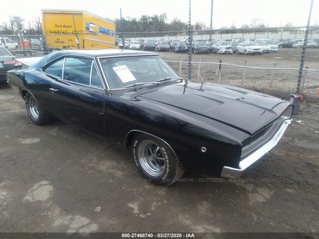 Salvage, Wrecked Vehicles Auctions Online | 1968 DODGE CHARGER For Sale ...