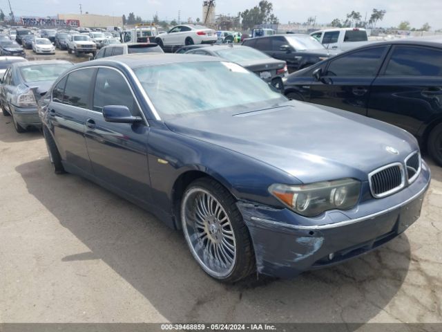 Salvage, Wrecked Vehicles Auctions Online | 2002 BMW 745LI For Sale ...