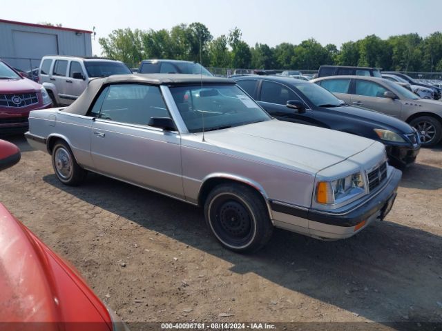 1986 DODGE 600 | CONVERTIBLE 2 DOOR