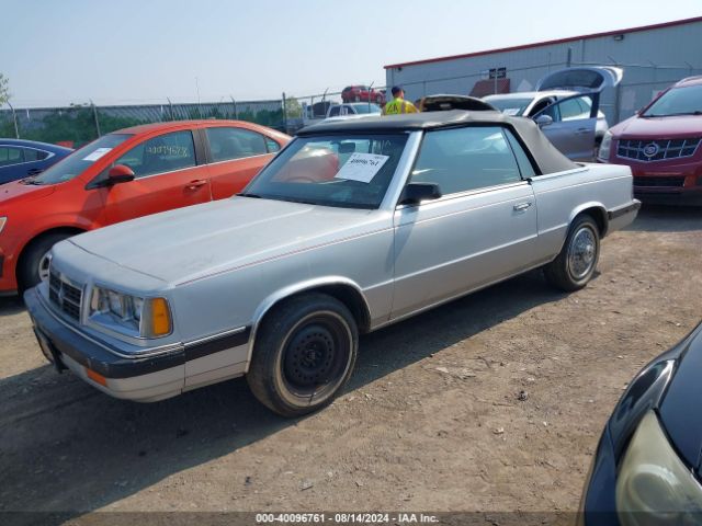 1986 DODGE 600 | CONVERTIBLE 2 DOOR